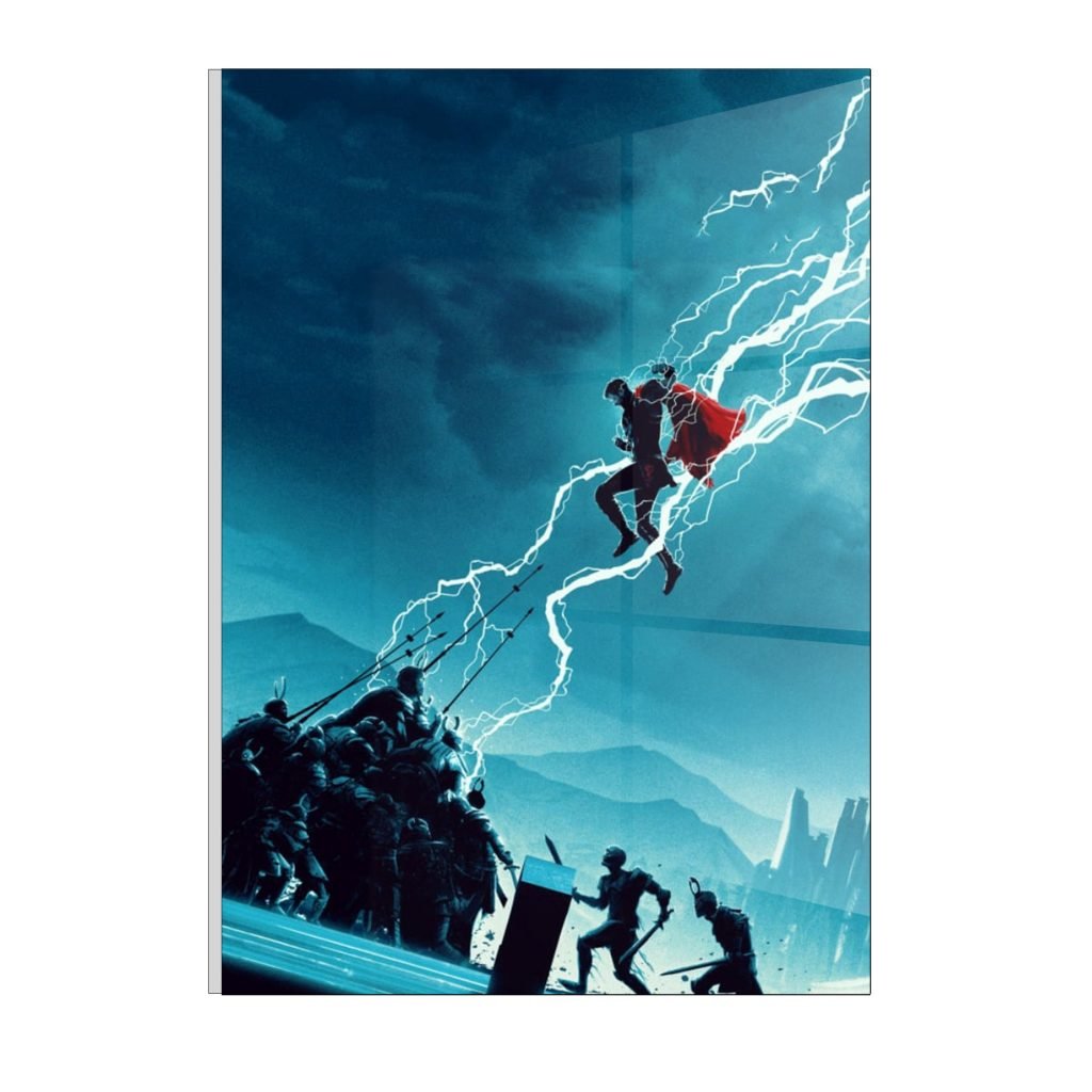 "Thor: Mighty Canvas Art In Glass Acrylic Frame - Embrace The Power ...