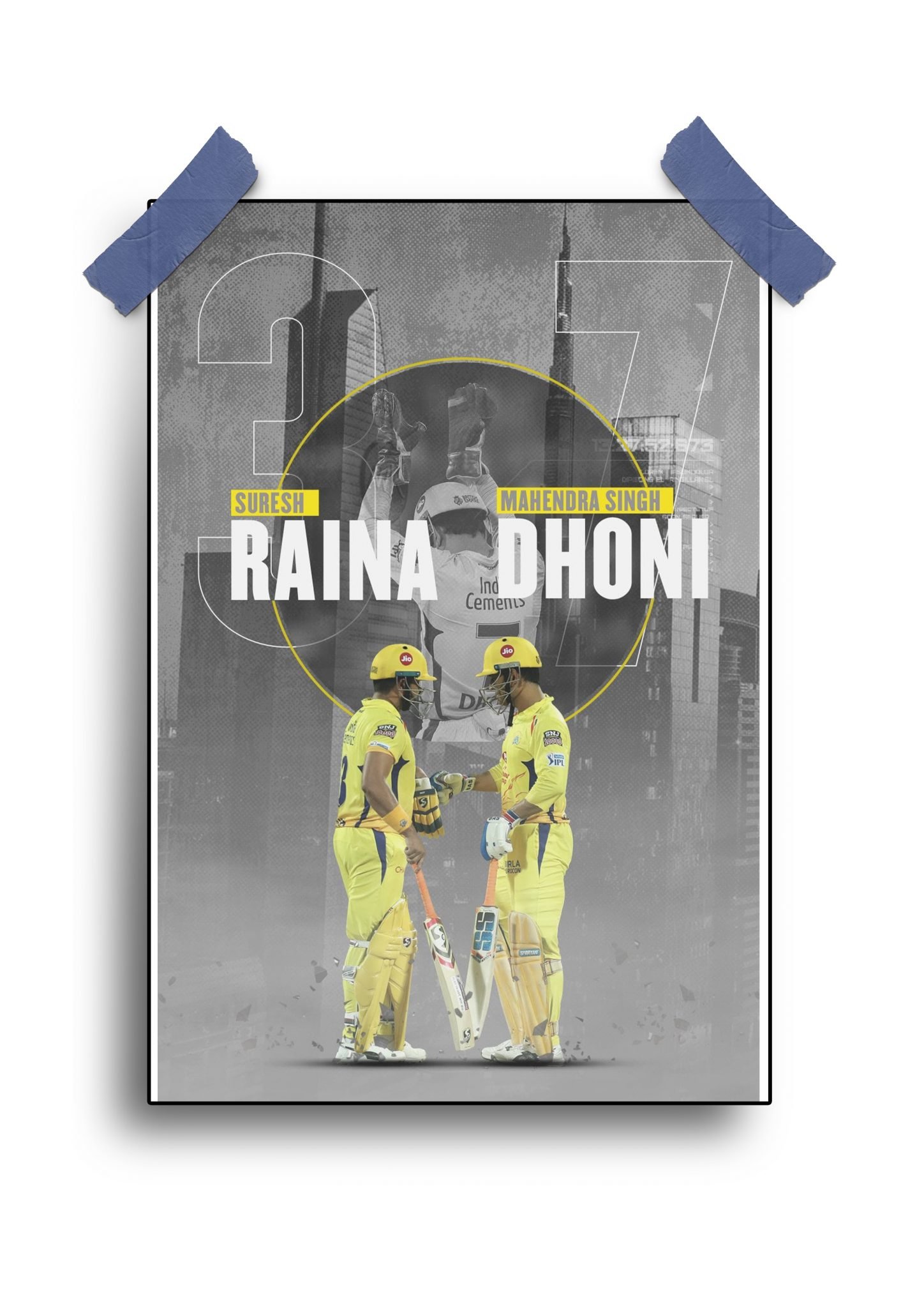 MS Dhoni Cricket Legend Poster - Captain Cool (12"x18" Matte/Glossy ...