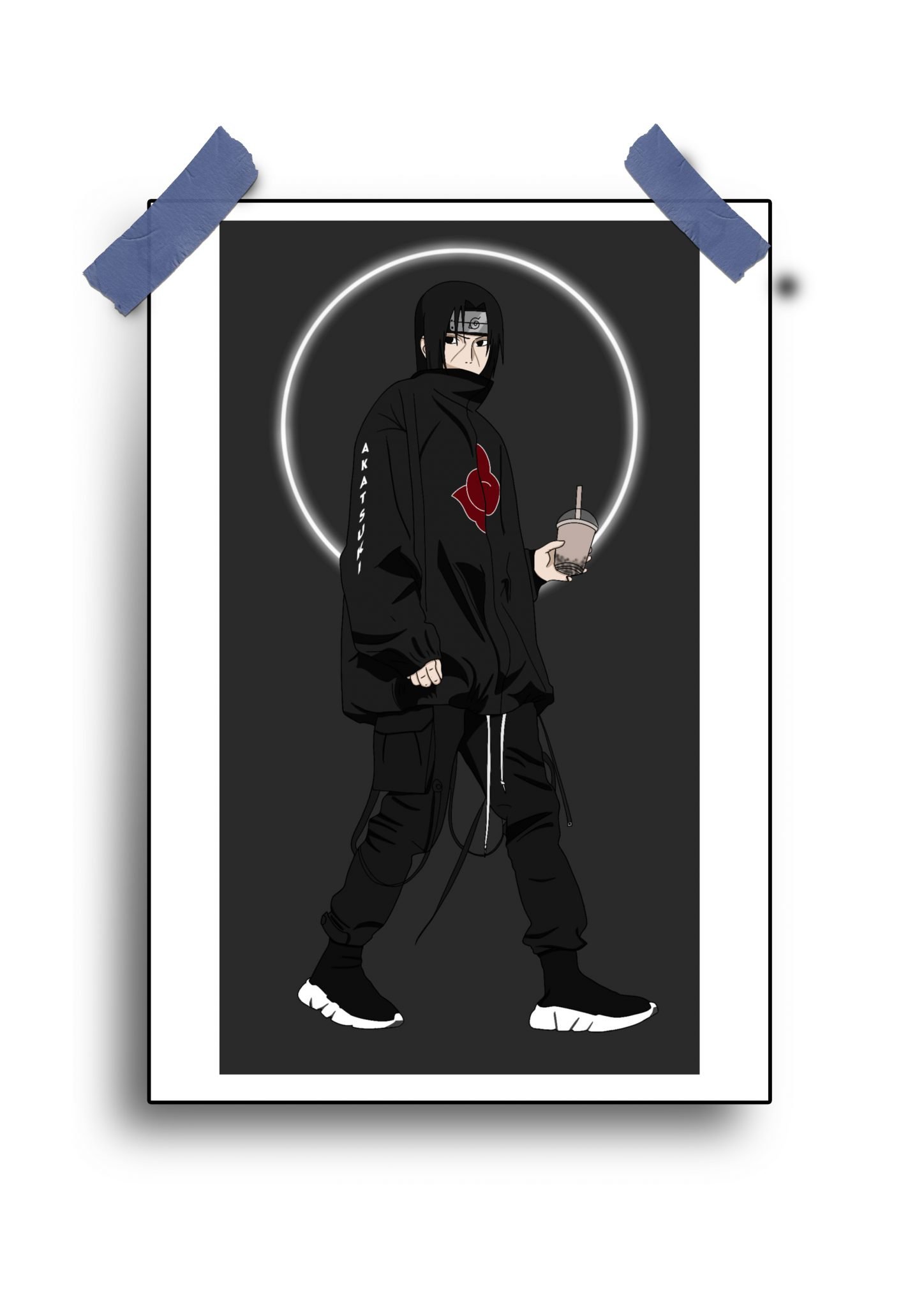 Itachi Uchiha Manga Poster - 12x18 Inches - PrintItNice