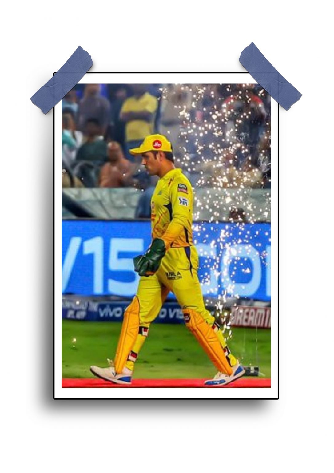 MS Dhoni Cricket Legend Poster - Captain Cool (12"x18" Matte/Glossy ...