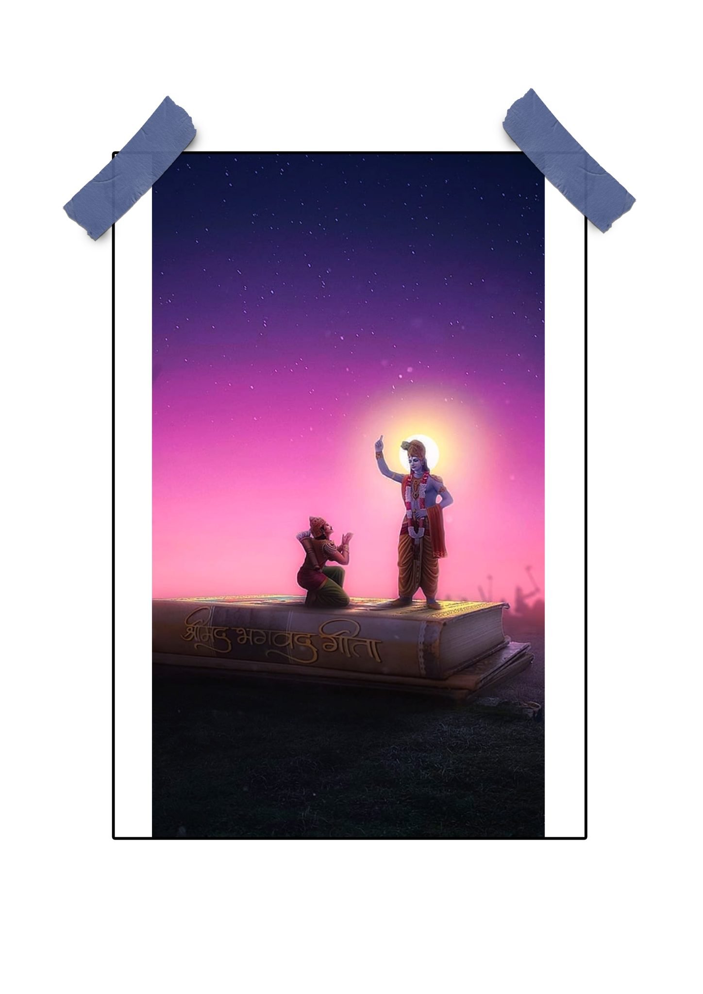 Geeta Updesh Poster | Spiritual Wall Art - Qty 1