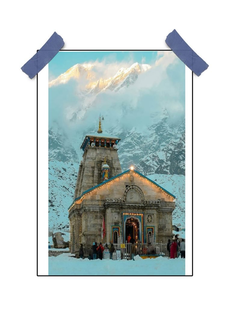 Kedarnath Temple Poster | Spiritual Wall Art | PrintItNice