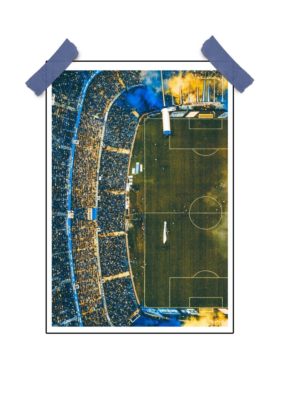 Soccer Stadium Photo Poster - 12"x18" - Football Ground Wall Art