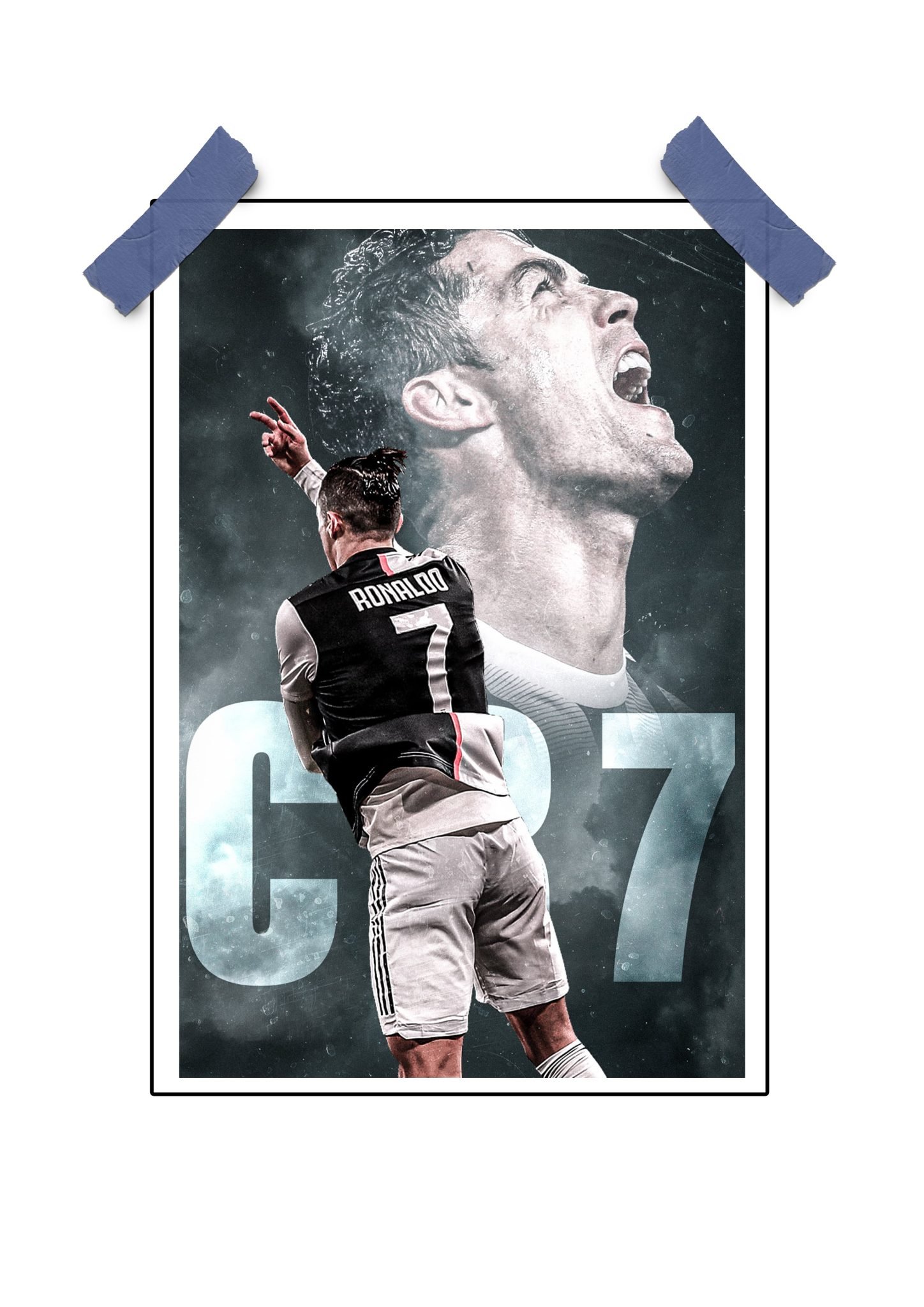 Ronaldo CR7 Poster - 12"x18" Football Wall Art • PrintItNice